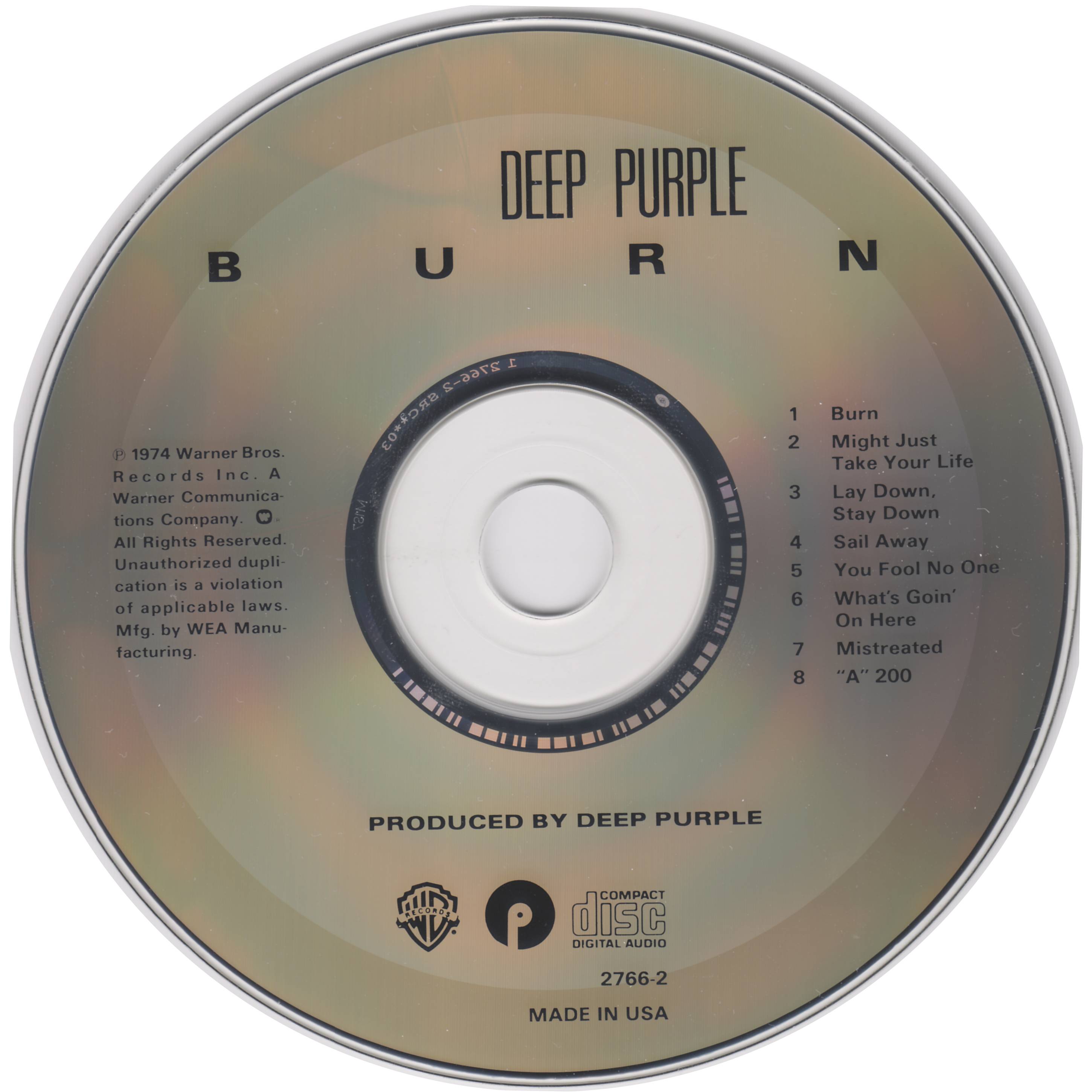 Deep Purple Burn [cd usa] | CD Covers | Cover Century | Over 1.000.000 ...
